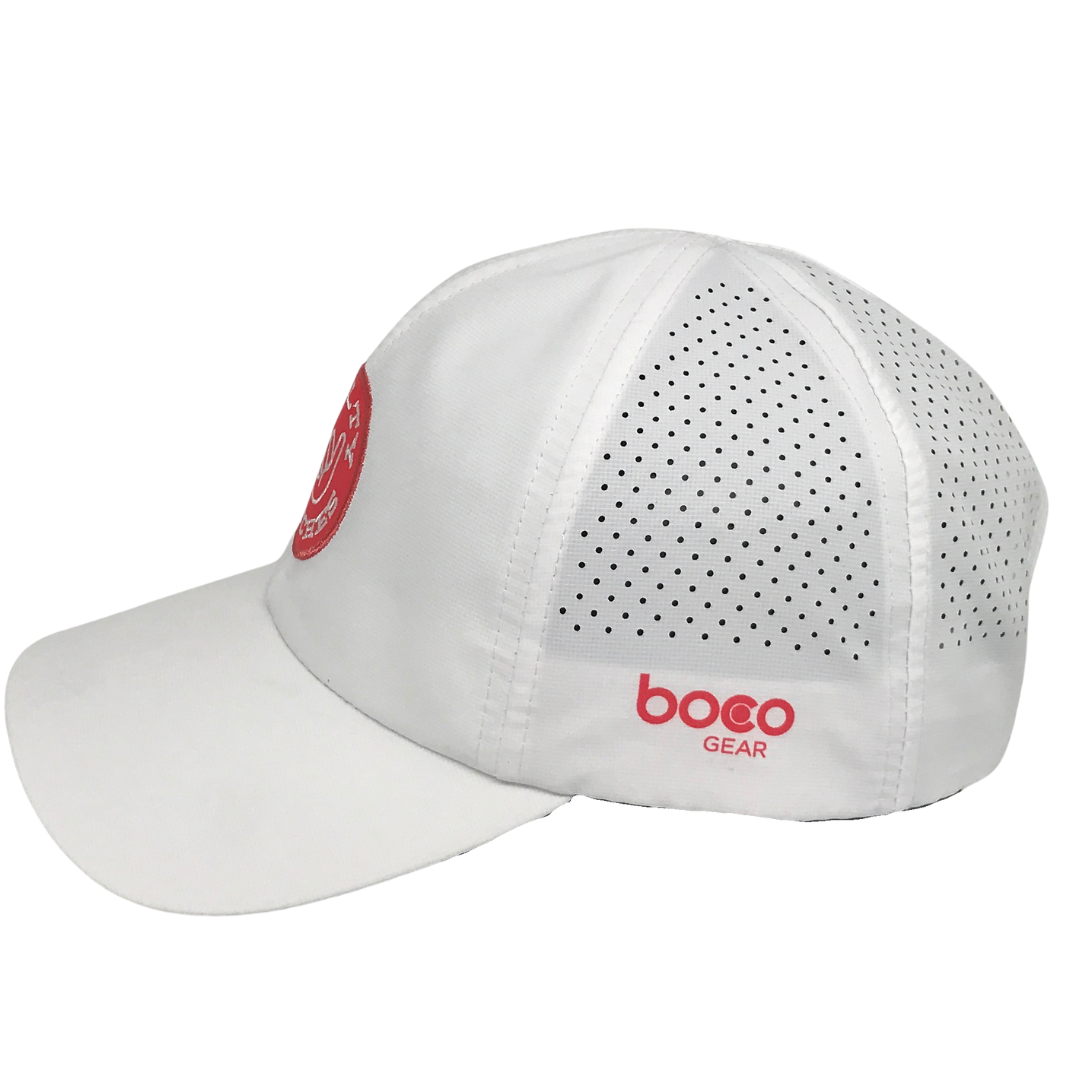 NEW Salty Elite White Laser Cut Hat by Boco with Pink Salty Patch ...